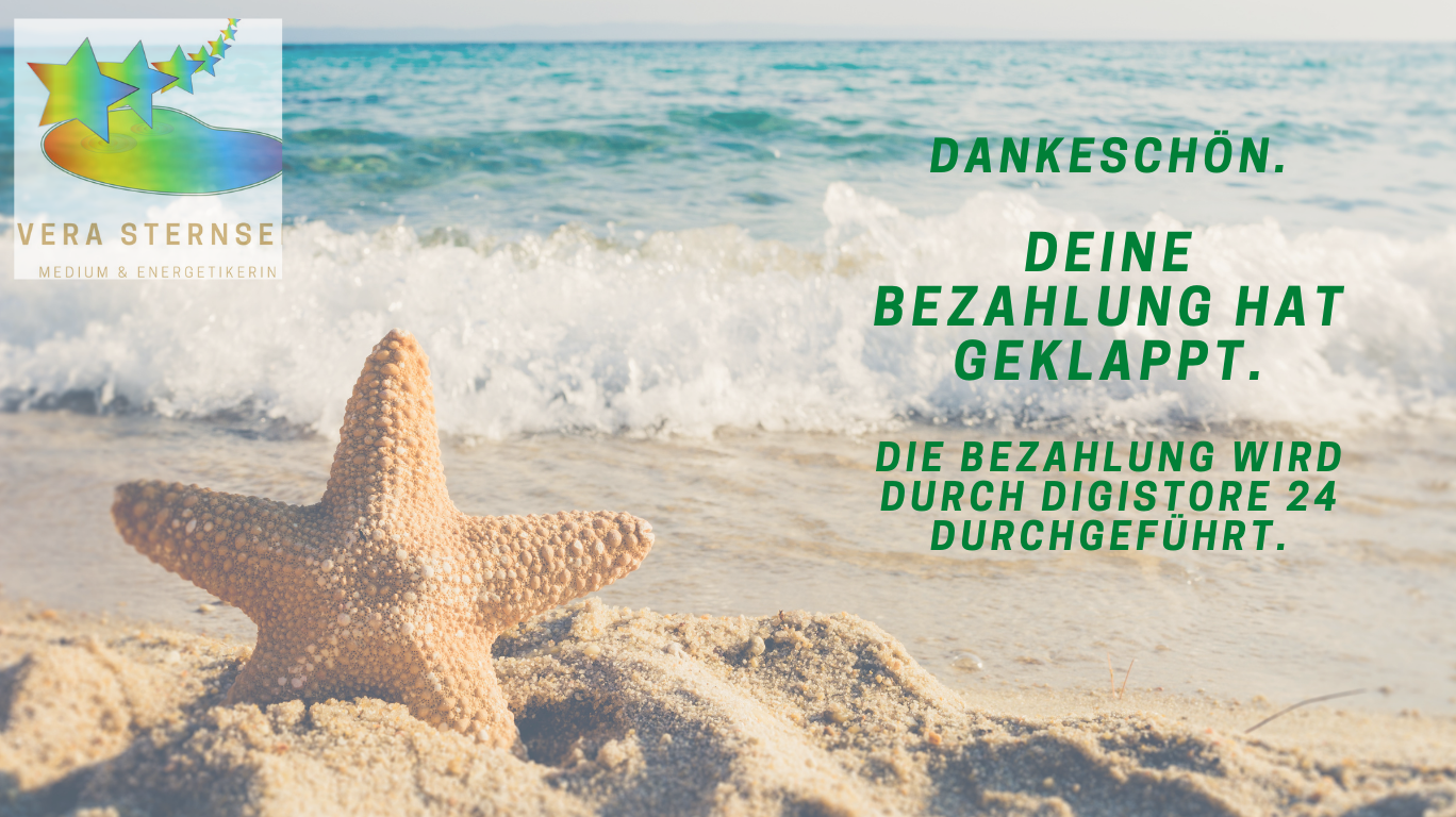 Dankesseite ⋆ Medium Vera Sternsee- Channeling